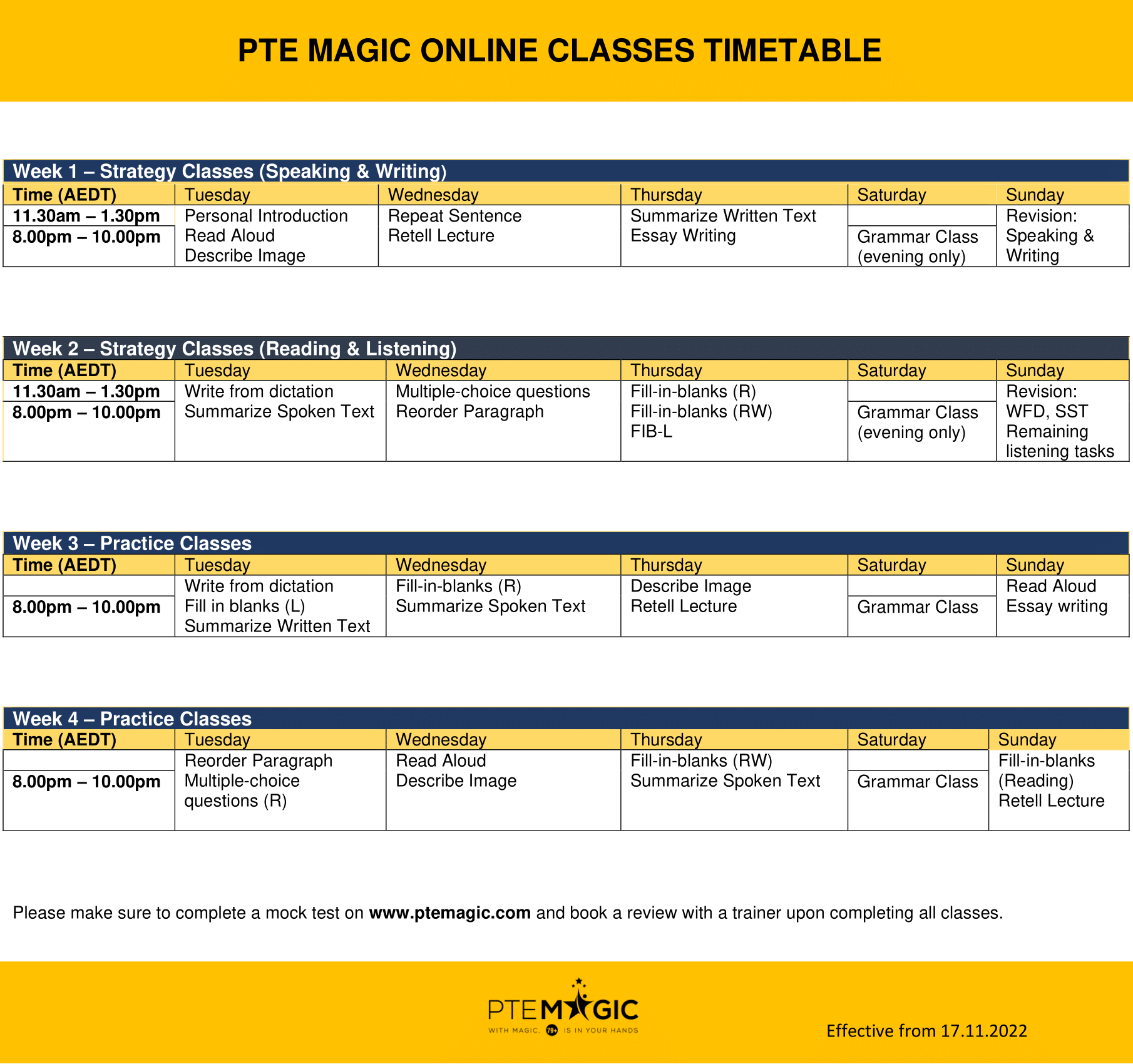 PTE Online Training | No.1 PTE Academy in Sydney